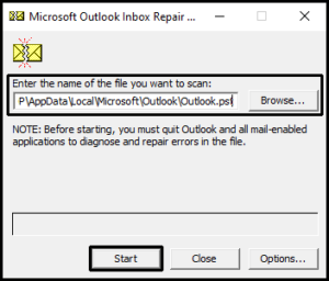 Cannot open your default email folder error in MS Outlook - Cloudbik