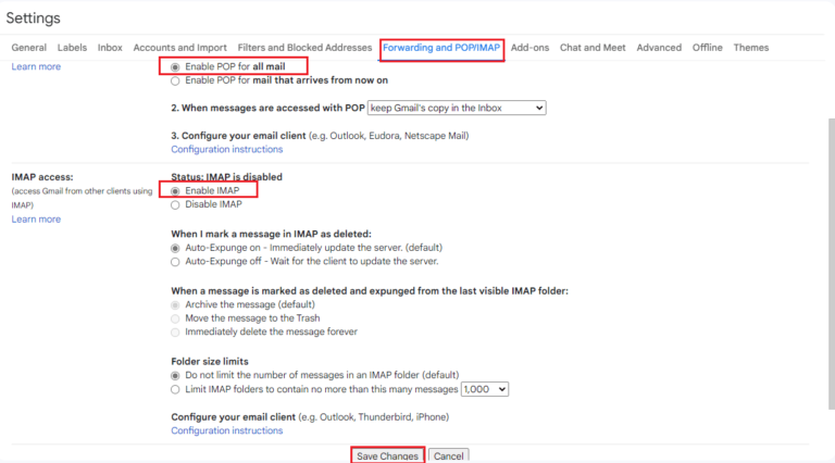 How to create app password and enable IMAP in Gmail?