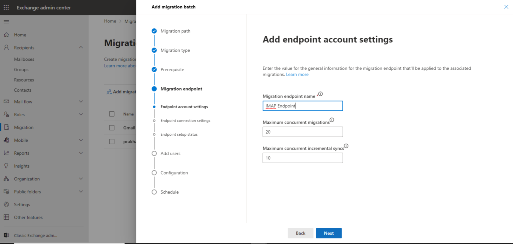 IMAP Migration to Office 365 from IMAP Sources step-by-step