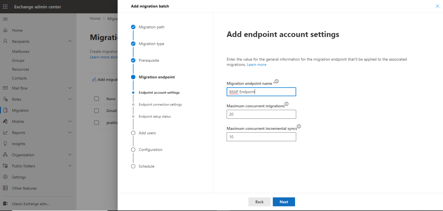 IMAP Migration to Office 365 from IMAP Sources step-by-step