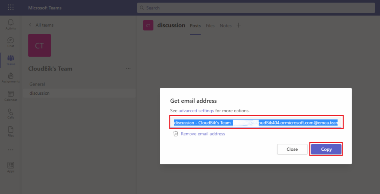 How to Send Emails to Teams Channel directly?