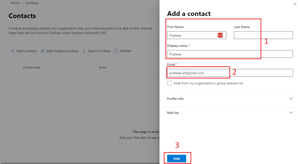 How to setup email forwarding in Office 365 user account