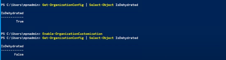 Enable OrganizationCustomization in Microsoft Office 365