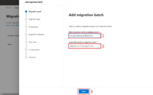 Perform Google Workspace to Microsoft 365 Migration
