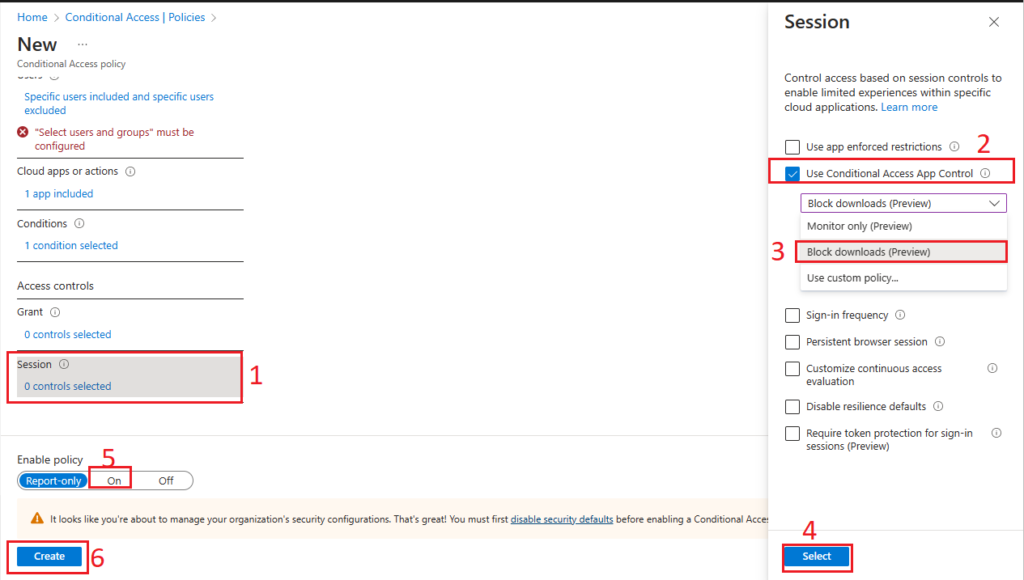 Set Block Download Policy for SharePoint Online and OneDrive