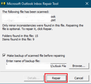 How to Repair/Fix PST File Using ScanPST.exe Tool for free