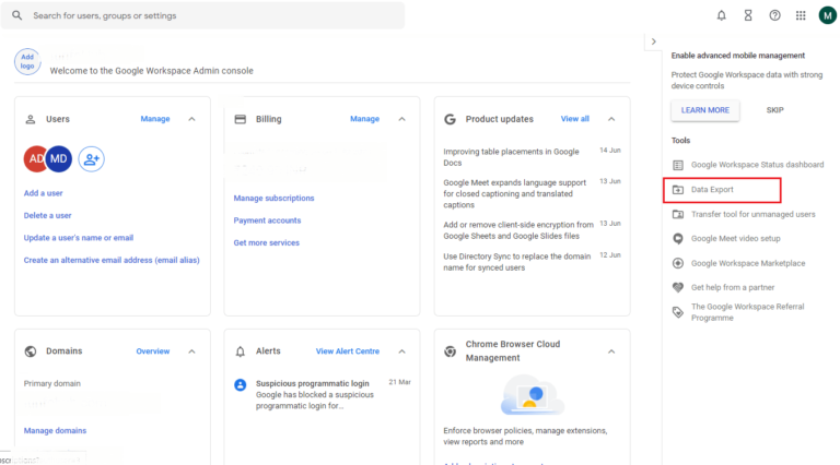 Download or Backup Google Workspace Data- Free Manual Ways