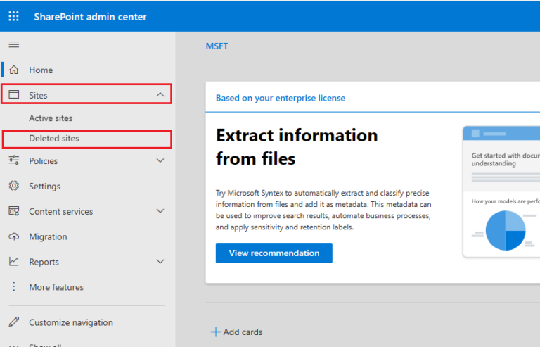 How to Recover or Restore SharePoint Site in Office 365?