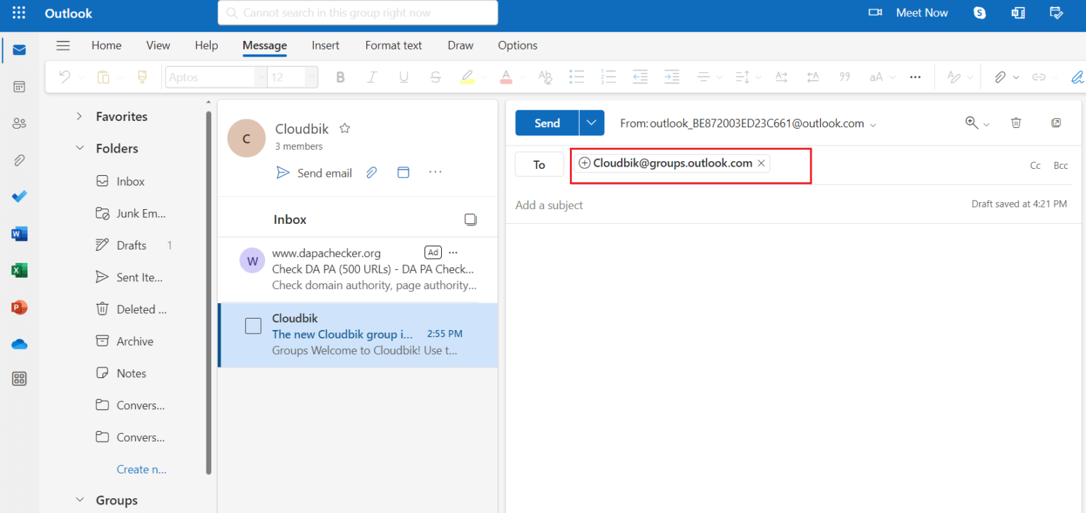Simplify Email Communication: Create Email Group in Outlook