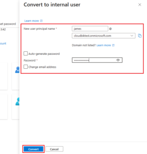 How to Convert External User to Internal User in Office 365?