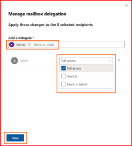 Configure Mailbox Delegation Permissions in Microsoft 365