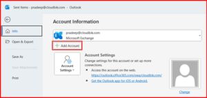 Outlook Desktop: Add Shared Mailbox as Additional Account